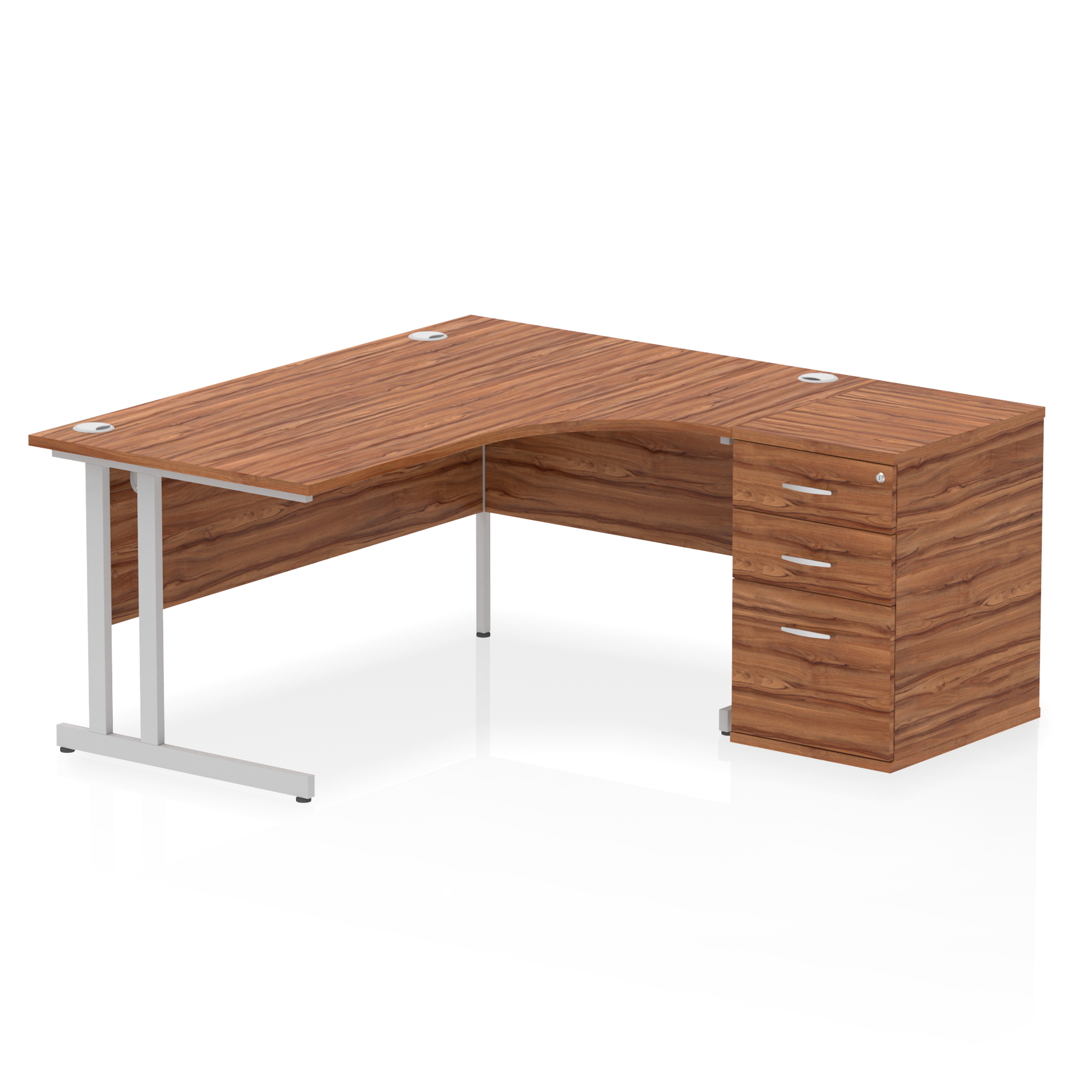 Impulse 1600mm Cantilever Right Crescent Desk Workstation – Dynamic ...
