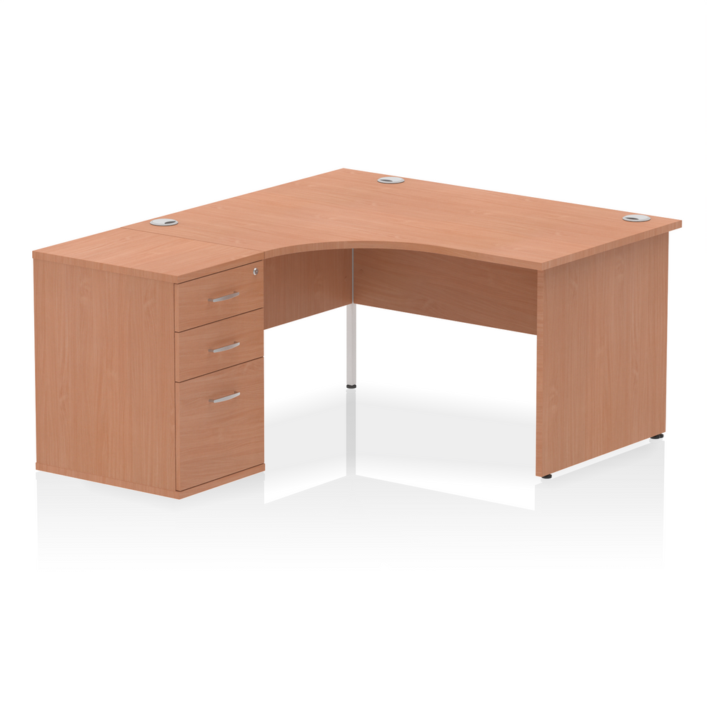 Impulse Panel End Crescent Desk Workstation – Dynamic Office Solutions
