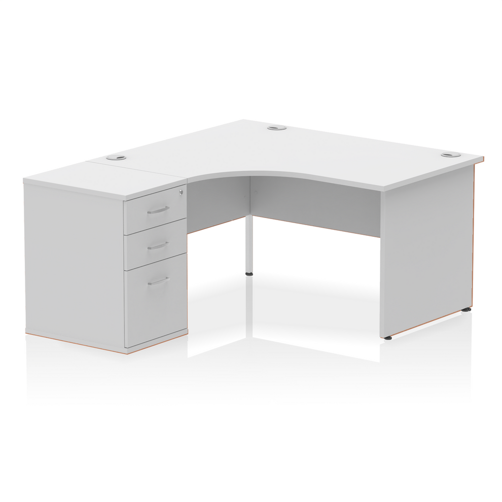 Impulse Panel End Crescent Desk Workstation – Dynamic Office Solutions