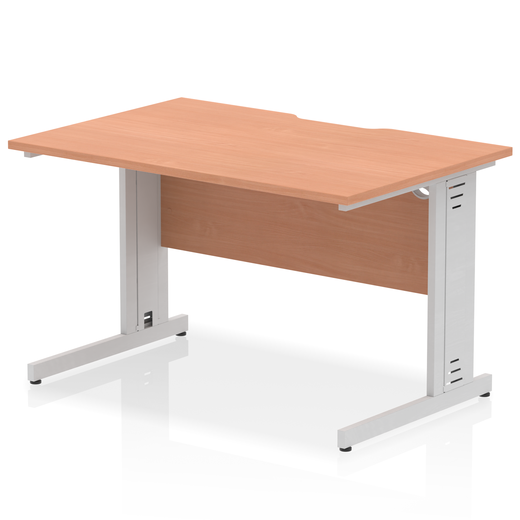 Impulse Scalloped Edge 1200mm Straight Desk Cable Managed Leg – Dynamic ...