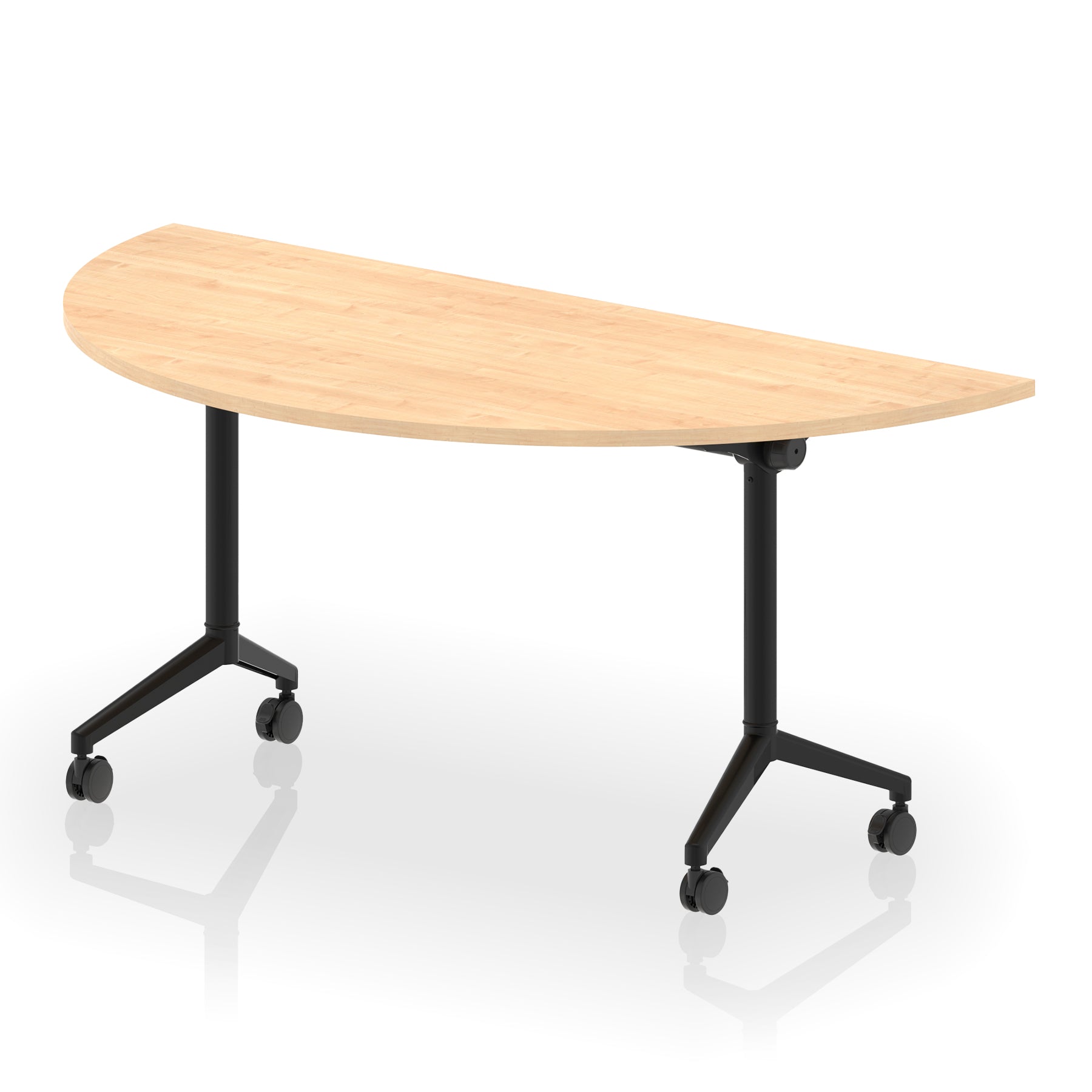 Impulse Plus Flip Top 1600mm Semi-Circle Table – Dynamic Office Solutions