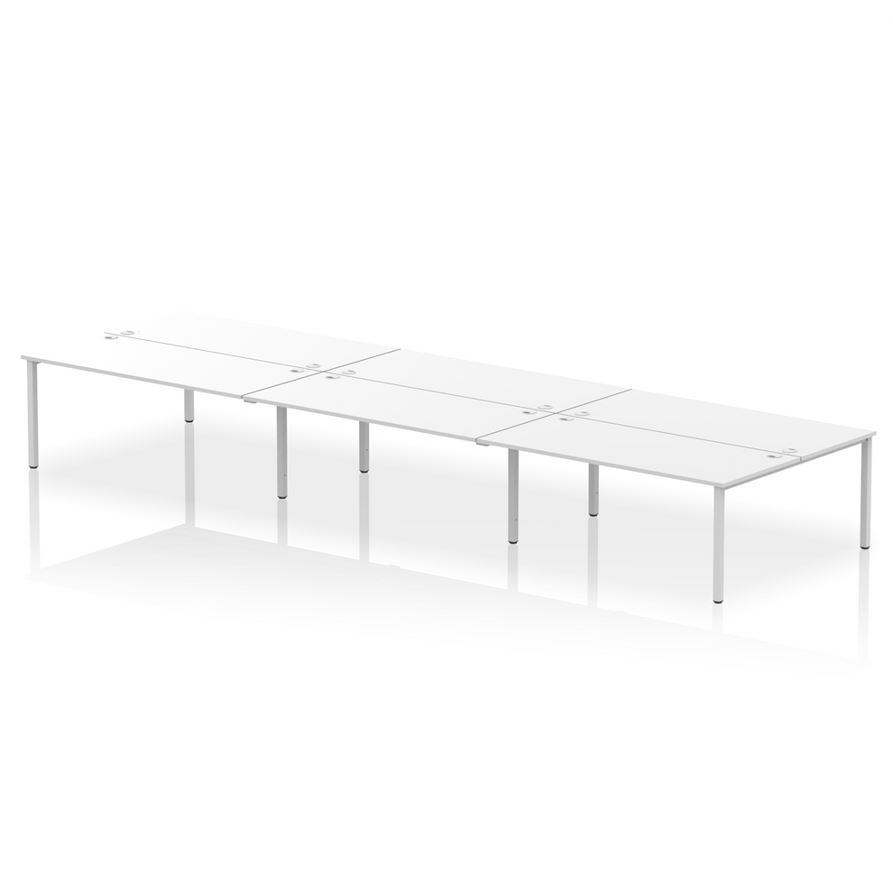 Impulse B2B Bench Desk - 6 Person – Dynamic Office Solutions