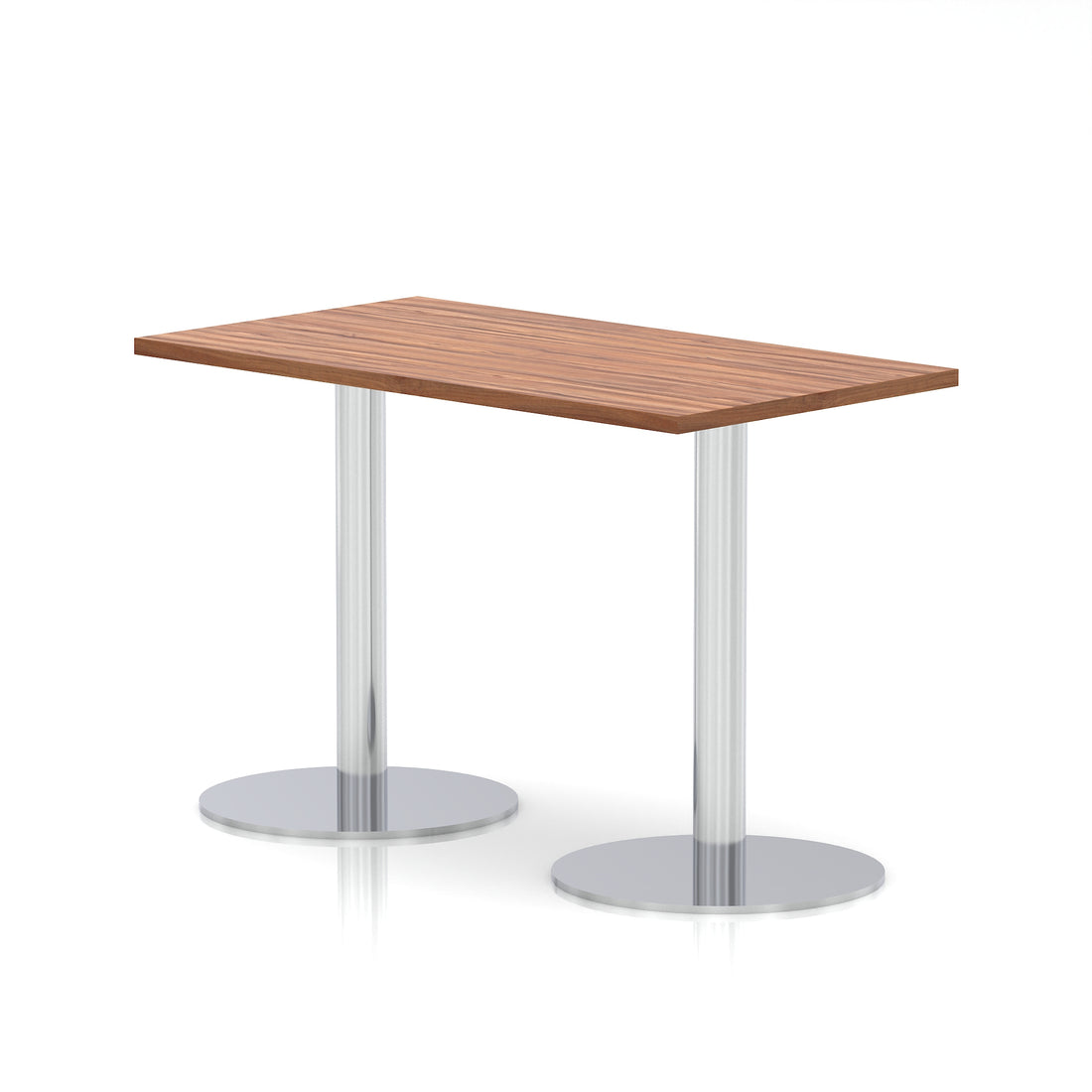 Italia Slimline Rectangular Poseur Table Silver Leg – Dynamic Office ...