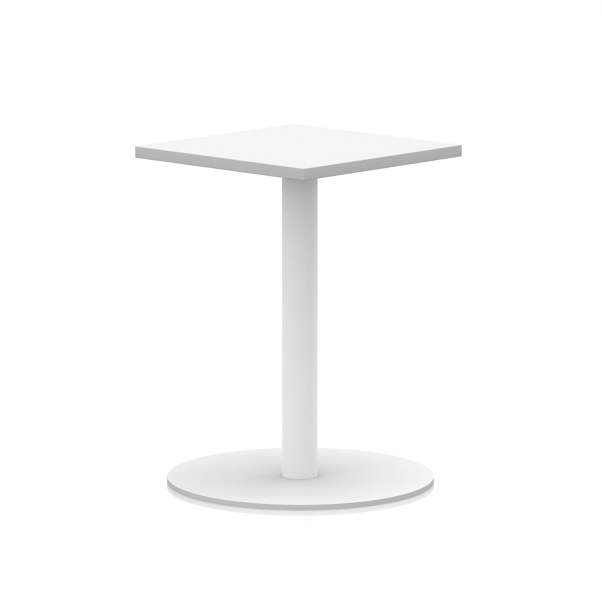 Italia Square Poseur Table White Leg – Dynamic Office Solutions