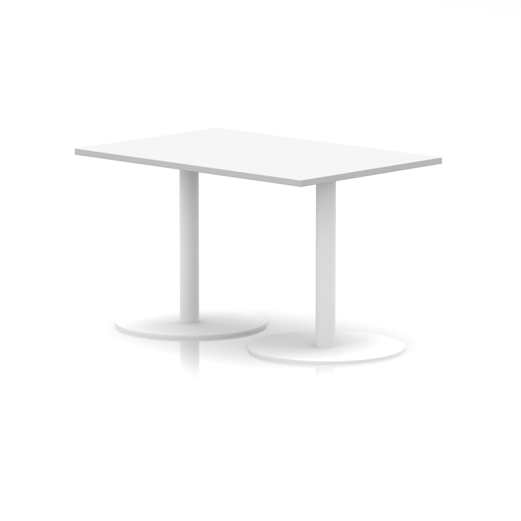 Italia Rectangular Poseur Table White Leg – Dynamic Office Solutions