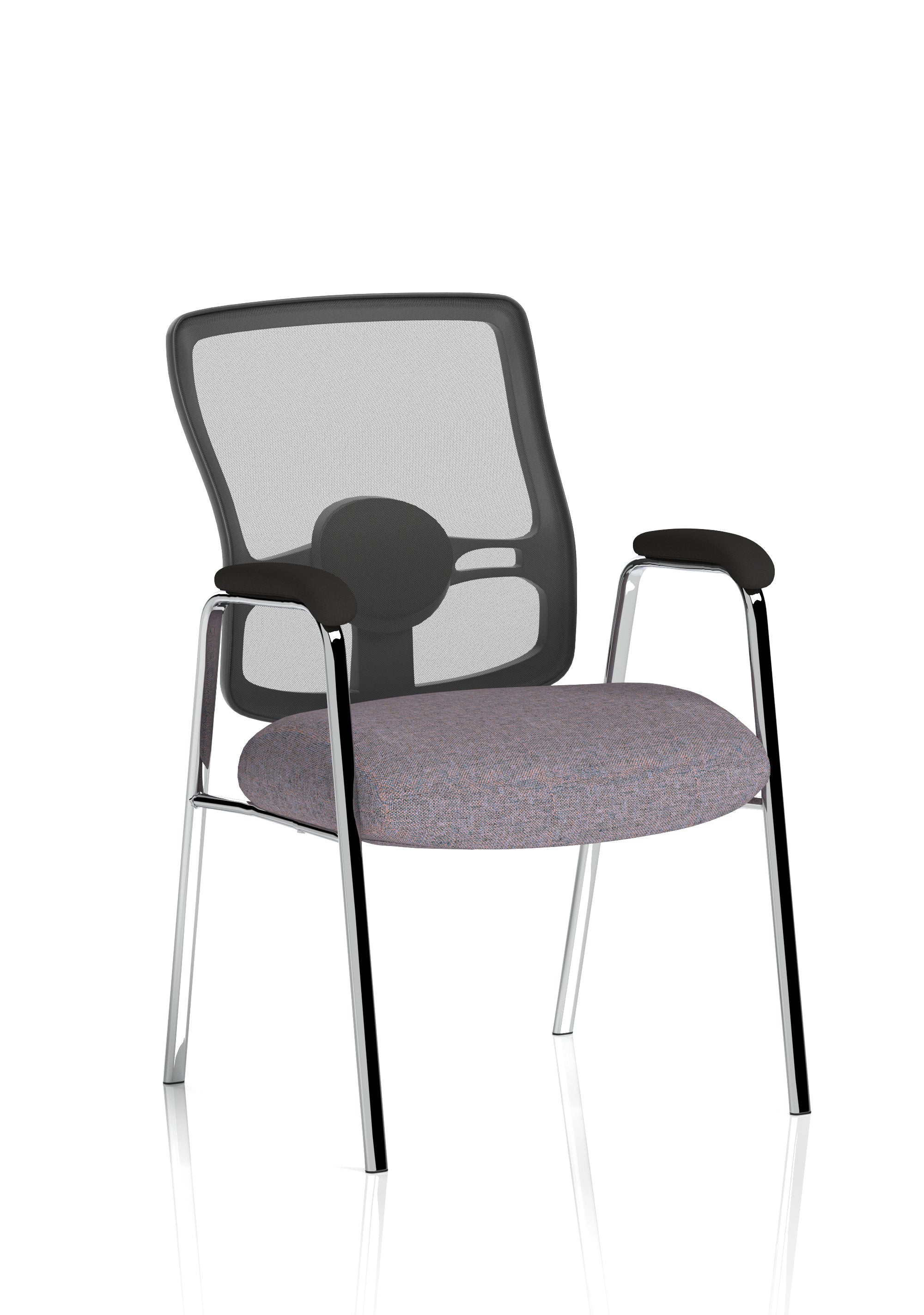 Portland Medium Mesh Back (Straight Leg) Visitor Chair with Arms ...