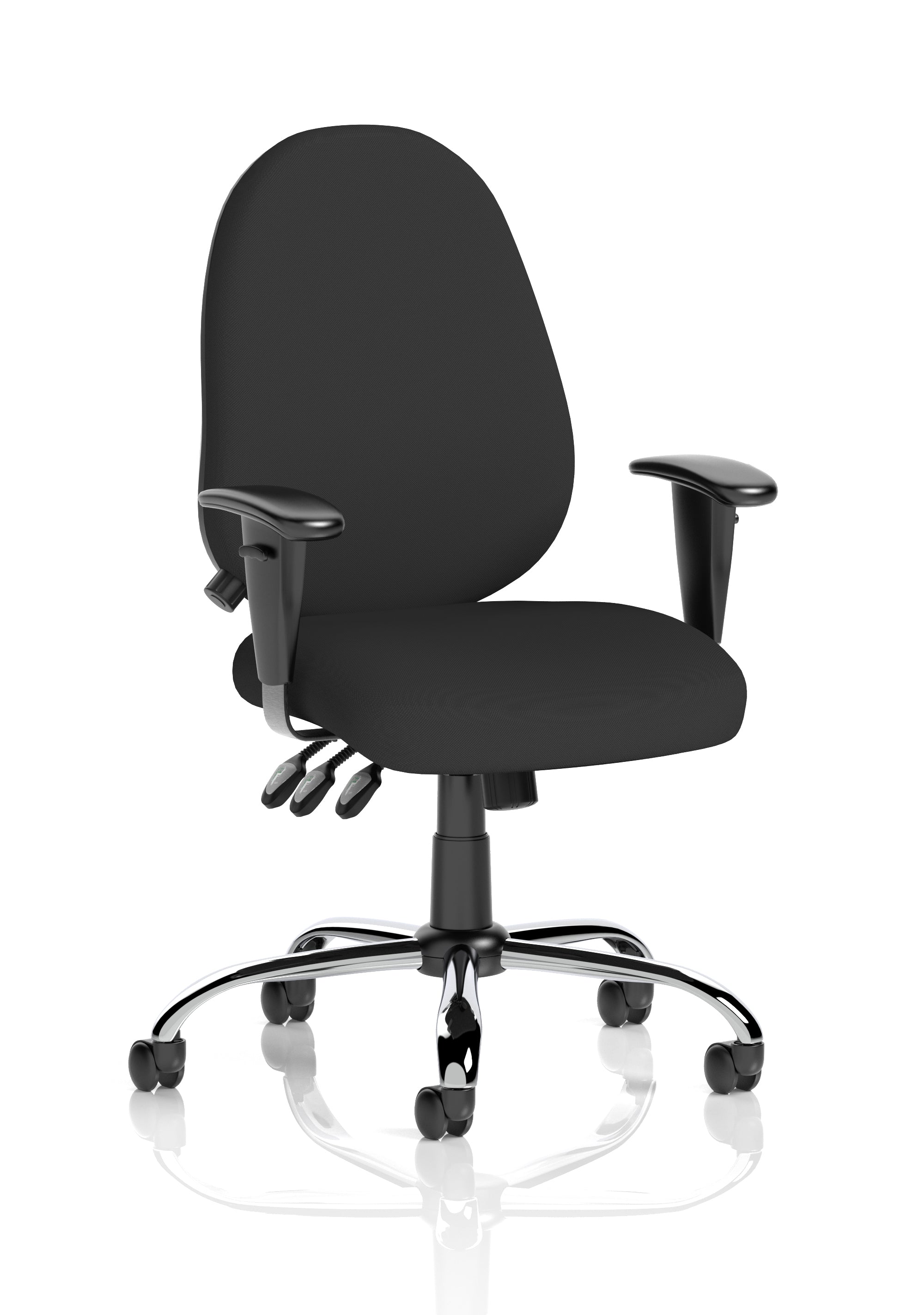 Lisbon Medium Back Task Operator Office Chair with Height Adjustable A ...