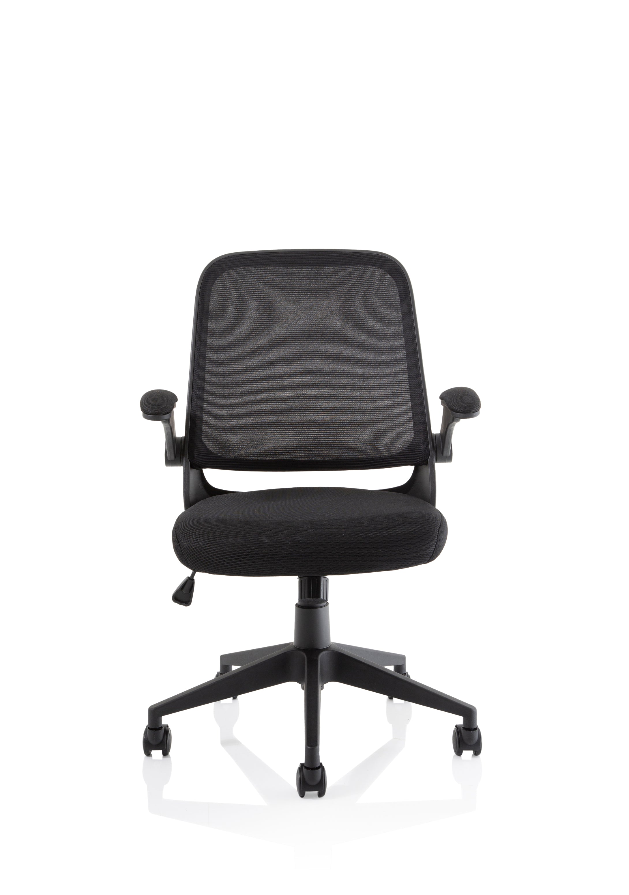 Crew Task Operator Mesh Chair With Folding Arms – Dynamic Office Solutions