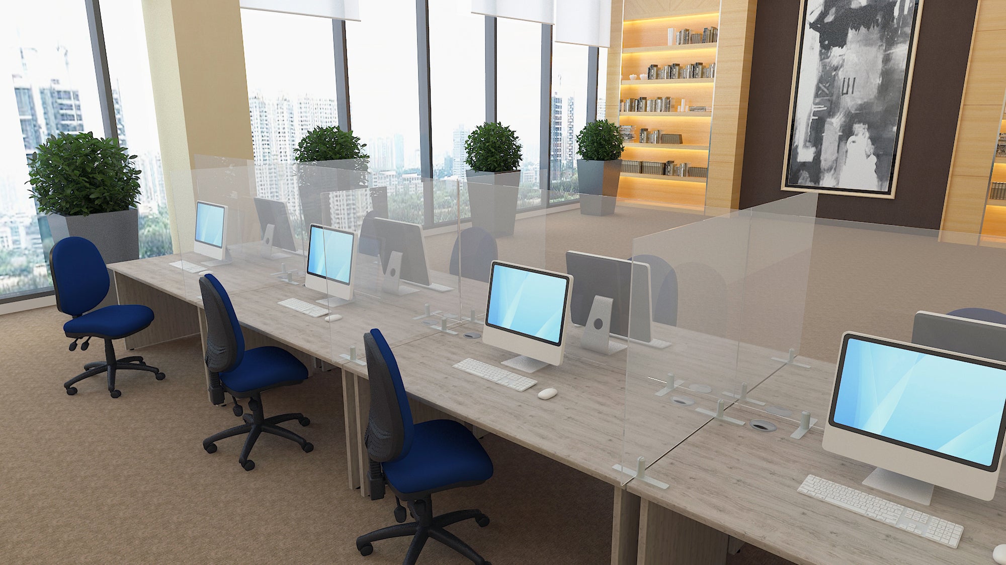 Protect Plus Acrylic Desktop Screen – Dynamic Office Solutions