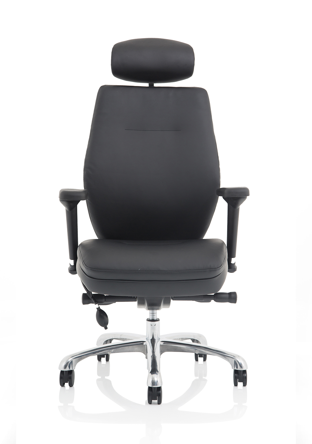 Domino High Back Black Ergonomic Posture Chair with Arms and Headrest ...