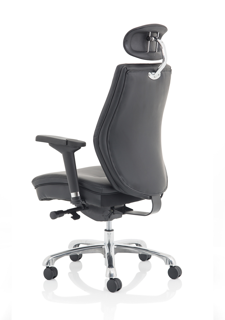 Domino High Back Black Posture Chair with Arms and Headrest – Dynamic ...