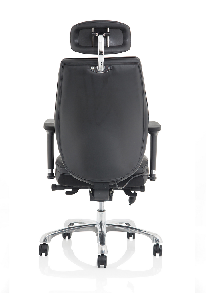Domino High Back Black Posture Chair with Arms and Headrest – Dynamic ...